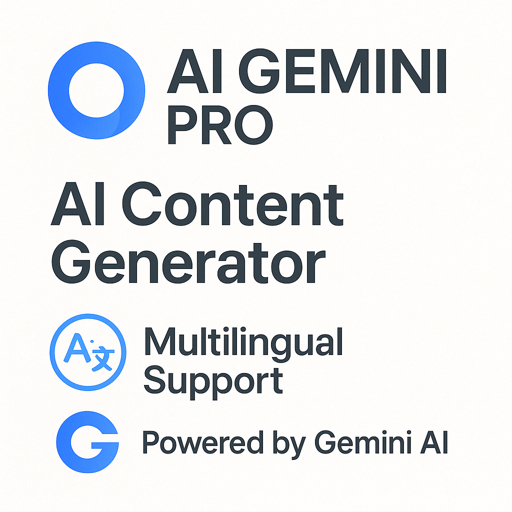 AI Gemini - WordPress SEO Content Generator